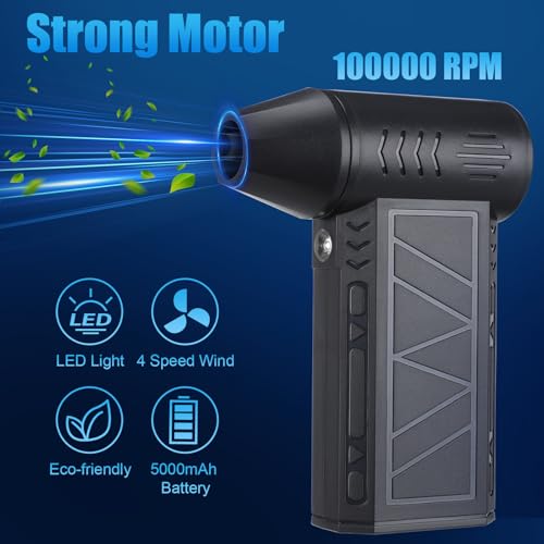 LYtech Compressed Air Duster 100000RPM Tiny Electric Air Duster with ...
