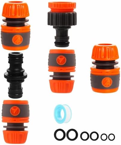 Garden Hose Pipe Connector Set - Universal Hose to Tap Adapter, 3/4 ...