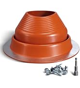 VIVIDA #7 Silicone Metal Roof Pipe Boot, High Temp Flexible Roof Jack ...