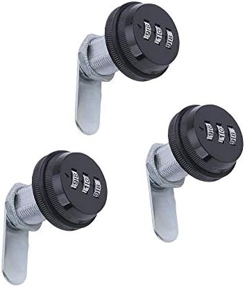 WJSKDQ 3 Pack Combination Cam Lock RV Password Coded Lock for 3-Digit ...
