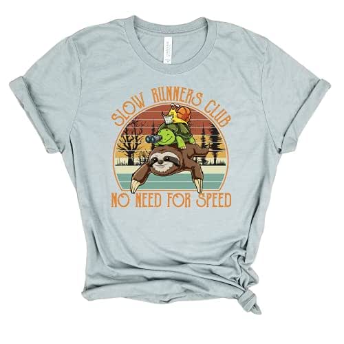 Amazon.com: Slow Runners Club No Need For Speed - Sloth & Turtle Snail ...