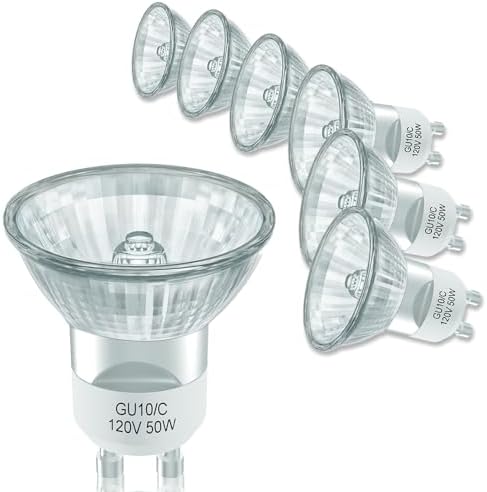 GU10 Halogen Bulb 120v 50w Halogen Light Bulbs, 2800k Warm White gu10 ...