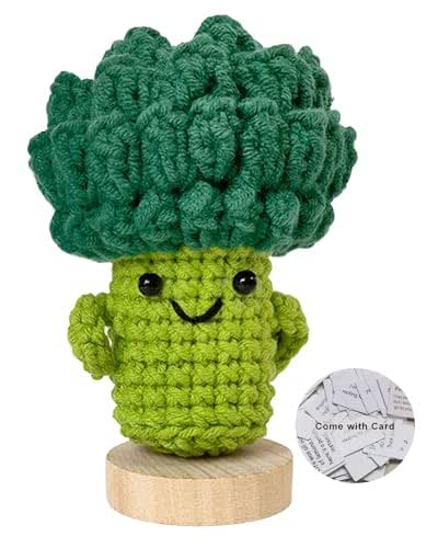 Amazon.com: Crochet Handmade Little Cute Broccoli with Base ...