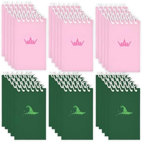 Amazon.com : YIXAXKAO 24 Pieces Witch Theme Mini Spiral Notepads Pink ...