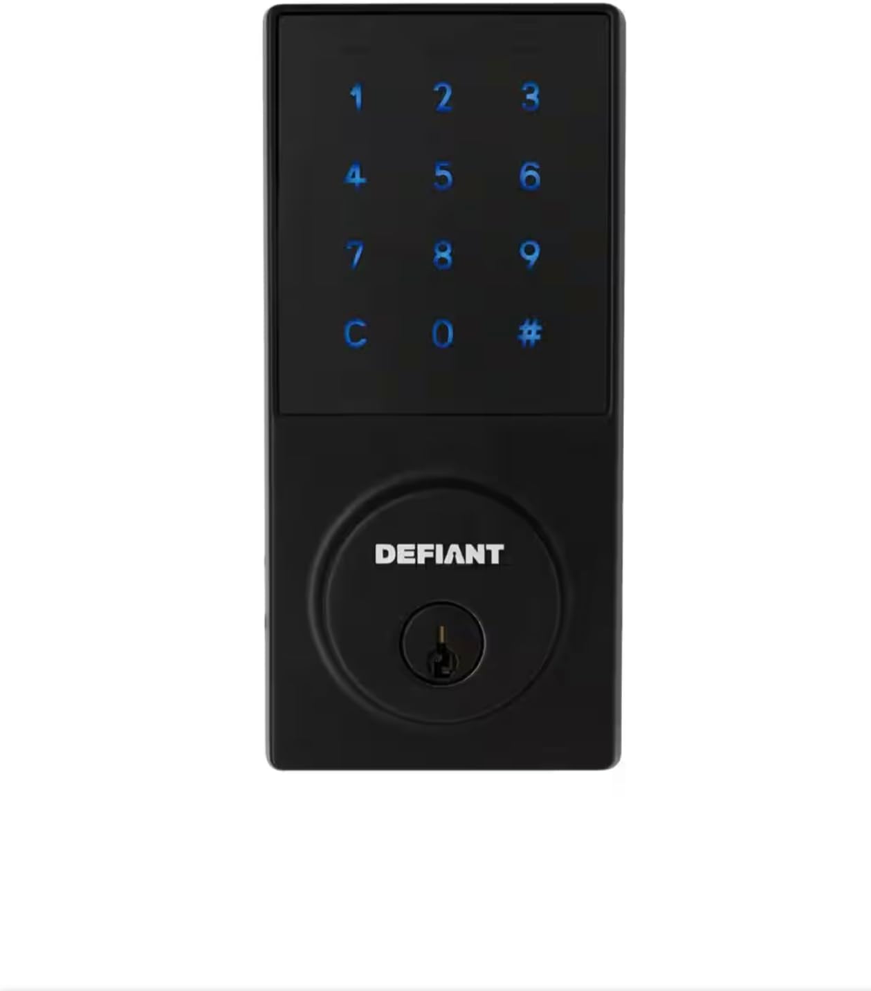 Amazon.com: Slim Matte Black Electronic Touchpad Deadbolt
