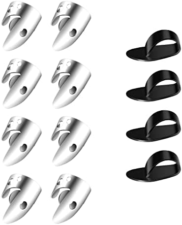 RUNCCI-YUN 20pcs Finger Pick Thumb Pick Set Guitar Picks，Stainless ...