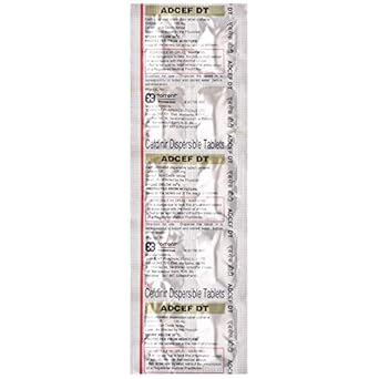 Adcef DT 125 mg - Strip of 10 Tablets : Amazon.in: Health & Personal Care