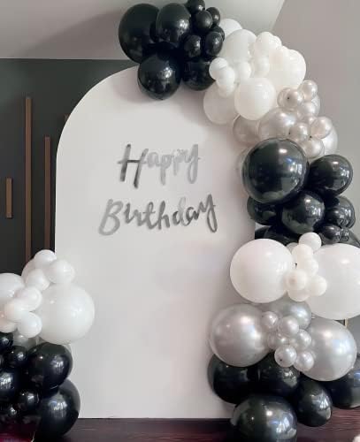 SpecialYou.in Black And White Theme Birthday Decoration Items Kit For ...