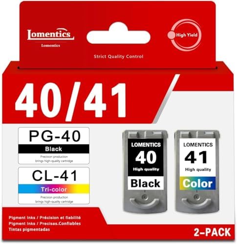 Amazon.com: PG-40 CL-41 Ink Cartridges (2-Pack, Black, Tri-Color ...
