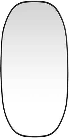 Amazon.com: Elegant Decor Brynn 24x48 Oval Modern Metal Wall-Mounted ...
