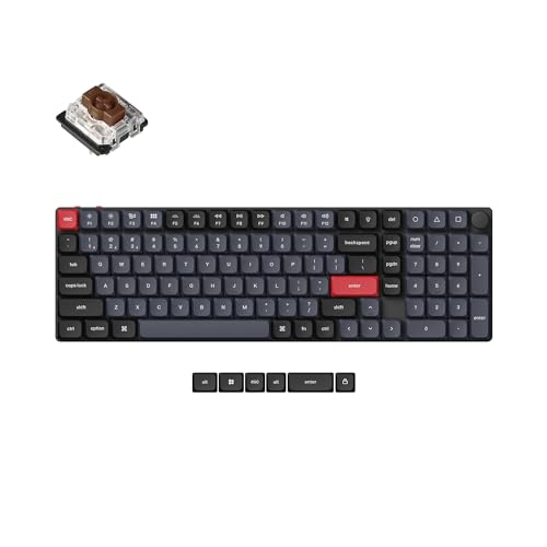 Keychron K17 Pro Low-Profile QMK/VIA Custom Wireless Mechanical ...