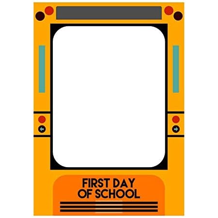 Amazon.com: 7-gost Back to School Party Photo Booth Props First Day of ...