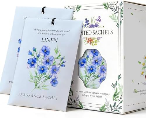Amazon.com: HOMELLAX Linen Scented Sachet Bags - 12 Pack Drawer ...