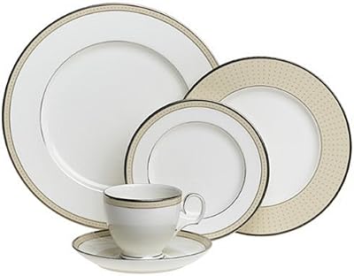 Amazon.com | Lenox Spring Vista Gold-Banded 5-Piece Place Setting ...