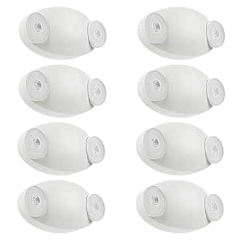 TORCHSTAR LED Emergency Exit Lighting Fixtures, 2 LED Bug Eye Head ...