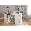 Amazon.com: South Shore Artwork Craft Table with Storage Pure White ...