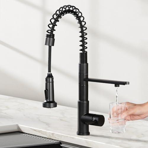 CREA Kitchen Faucets with Water Filter Faucet Buil-in,3 Way Drinking ...