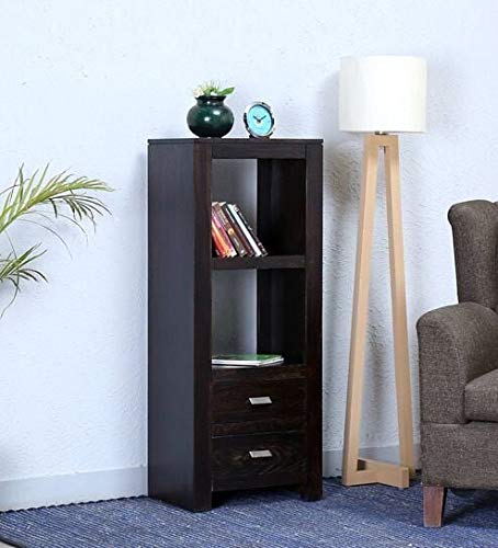 rani sati furniture solid wood storage book shelf with drawer for home ...