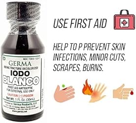 Amazon.com: Germa Iodine Tincture Decolorized Colorless White Clear ...