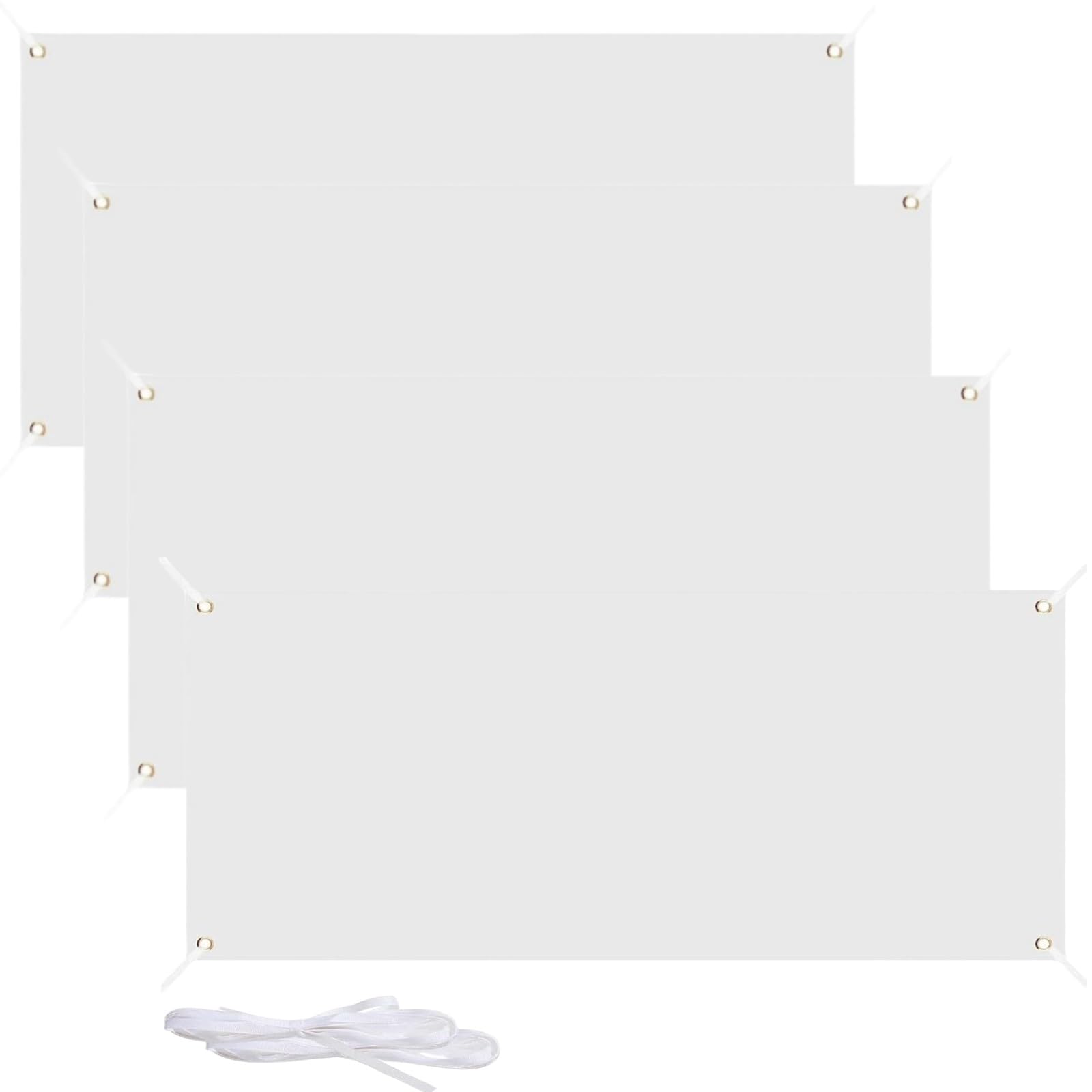 Amazon.com: 4 Pack Large Banners Signs Paintable Blank Banners 2 x 4 ...