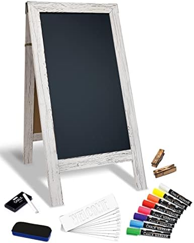 Amazon.com : Better Office Products Magnetic A-Frame Chalkboard Sign ...