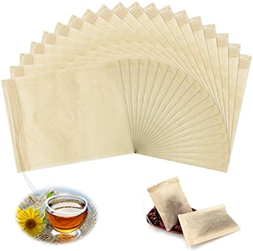 Disposable Tea Bags, 300PCS/600PCS Loose Leaf Tea Bag with Drawstring ...