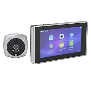 4.5in Digital Door Viewer, 1080P 2MP 160 Degree Peephole Camera, IR ...