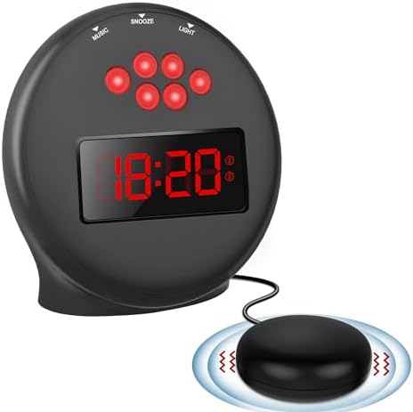 Bavonar Alarm Clock, Super Loud Digital Clock Mains Powered, Bedside ...