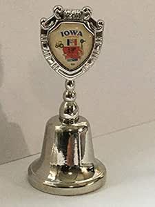 Amazon.com: 646 Iowa State Collectible Souvenir Bell 2.25" x 1.1 ...