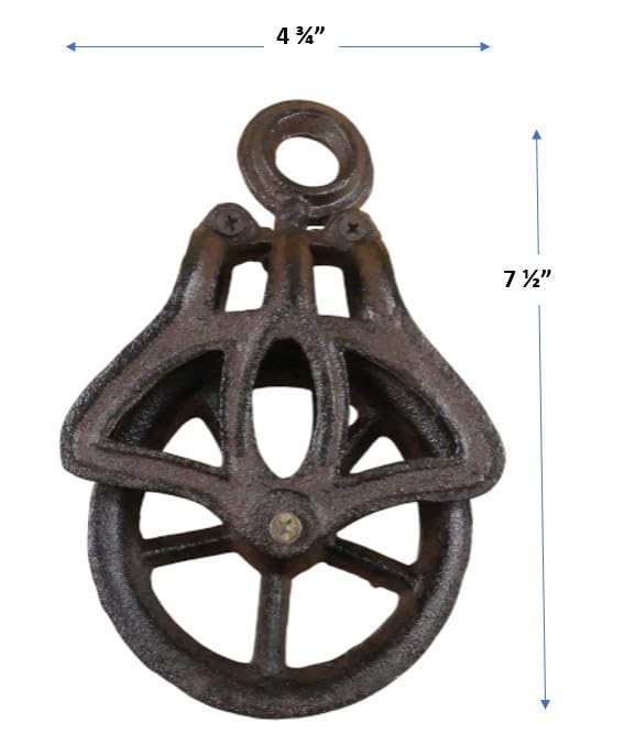 Barn Style Pulley Wheels Antique Metal Barn Pulley | S16 Home