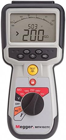 Megger MIT410/2 1000V Insulation Resistance Tester w/PI, DAR & Time ...