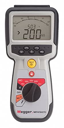 Megger MIT410/2 1000V Insulation Resistance Tester w/PI, DAR & Time ...