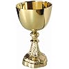 Amazon.com | REPLICARTZUS Vintage Brass Chalice Goblet – Handmade Gold ...