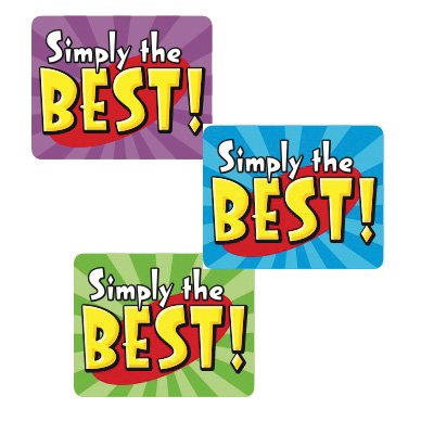 Buy Simply the Best! Self-Adhesive Reward Stickers Book Online at Low ...