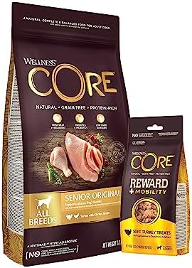 Wellness CORE Senior Probierpaket, Hundefutter trocken (1,8 Kg, Pute ...
