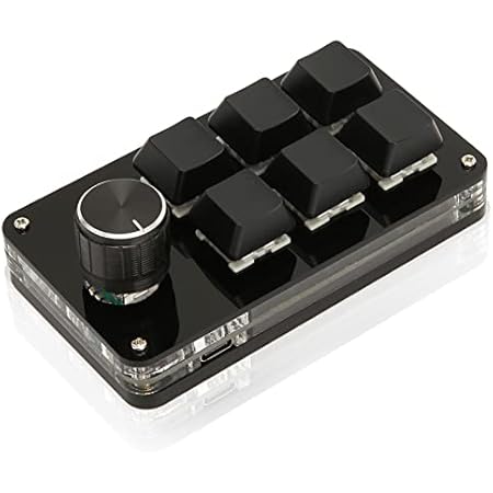 6 Key Macro Pad, OSU Keypad Mini Gaming Keypad avec Bouton USB DIY Programmable Keyboard RGB ...