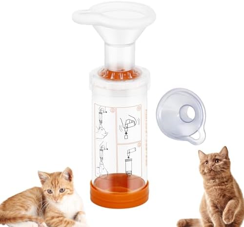 Amazon.com : PAWFECTJEE Cat Inhaler Spacer with 2 Silicone Masks ...