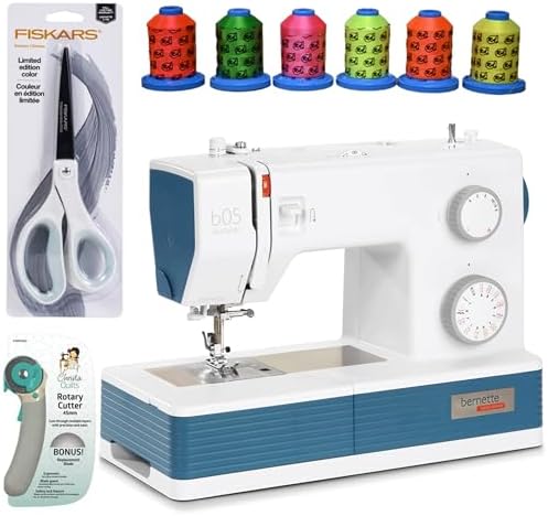 Amazon.com: Bernette 08 Straight Stitch Domestic Sewing Machine | 1600 ...