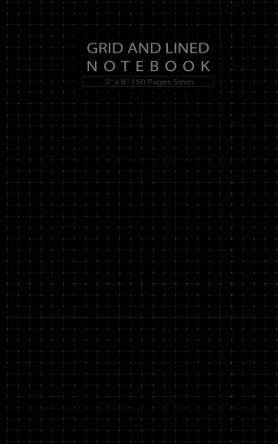 Grid and Line 5x8, 150 Pages 5mm spacing Vol.1: 5x8 Inches 150 Dot Grid ...