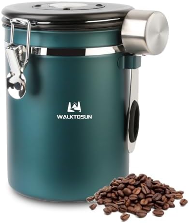 Amazon.com: Walktosun Coffee Canister Airtight Storage Container ...