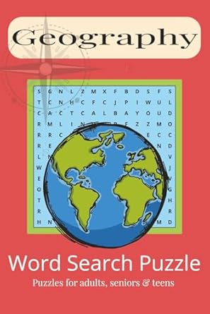 Geography Word Search Puzzle: Geography Word Search Puzzle Book: Word ...