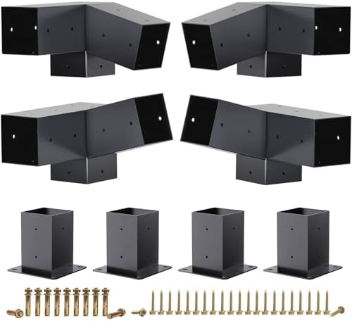 Kinchoix Supports de pergola, supports de pergola à 75°, supports d ...