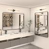 Amazon.com: CHARMOR 44x30 Bronze Bathroom Mirror, Brushed Metal ...
