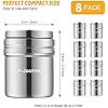 Amazon.com: 8Pcs Salt and Pepper Shaker Set, Portable Mini Salt Shakers ...