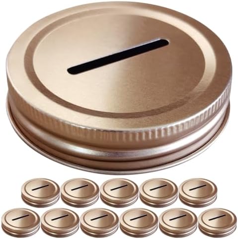 Amazon.com: Cosmos 8 Pcs Coin Slot Bank Lids for Regular Mouth Mason ...