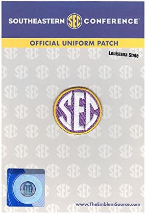 Amazon.com: SEC Conference Team Jersey Uniform Patch LSU Tigers ...