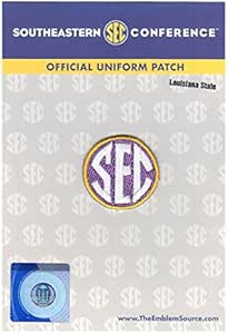 Amazon.com: SEC Conference Team Jersey Uniform Patch LSU Tigers ...