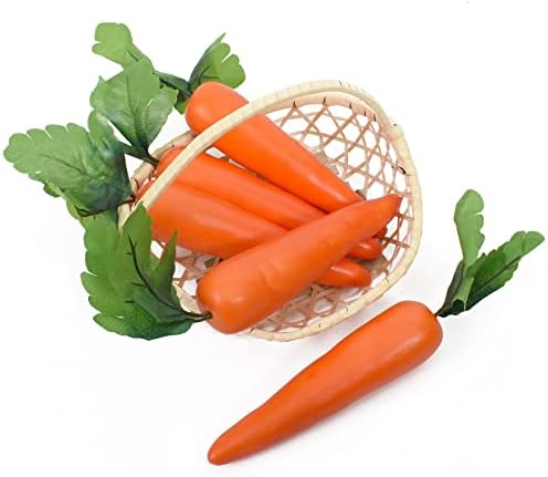 Amazon.com: VIOCIWUO Artificial Carrots 5Pcs Fake Simulation Carrots ...