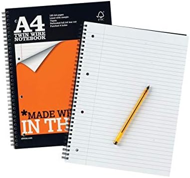 Silvine Notebook Wirebound Perforated Punched Ruled 160pp 75gsm A4 Ref ...