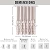 Amazon.com: Seasonwood Beige Shower Curtain Cute Ruffle Shower Curtain ...